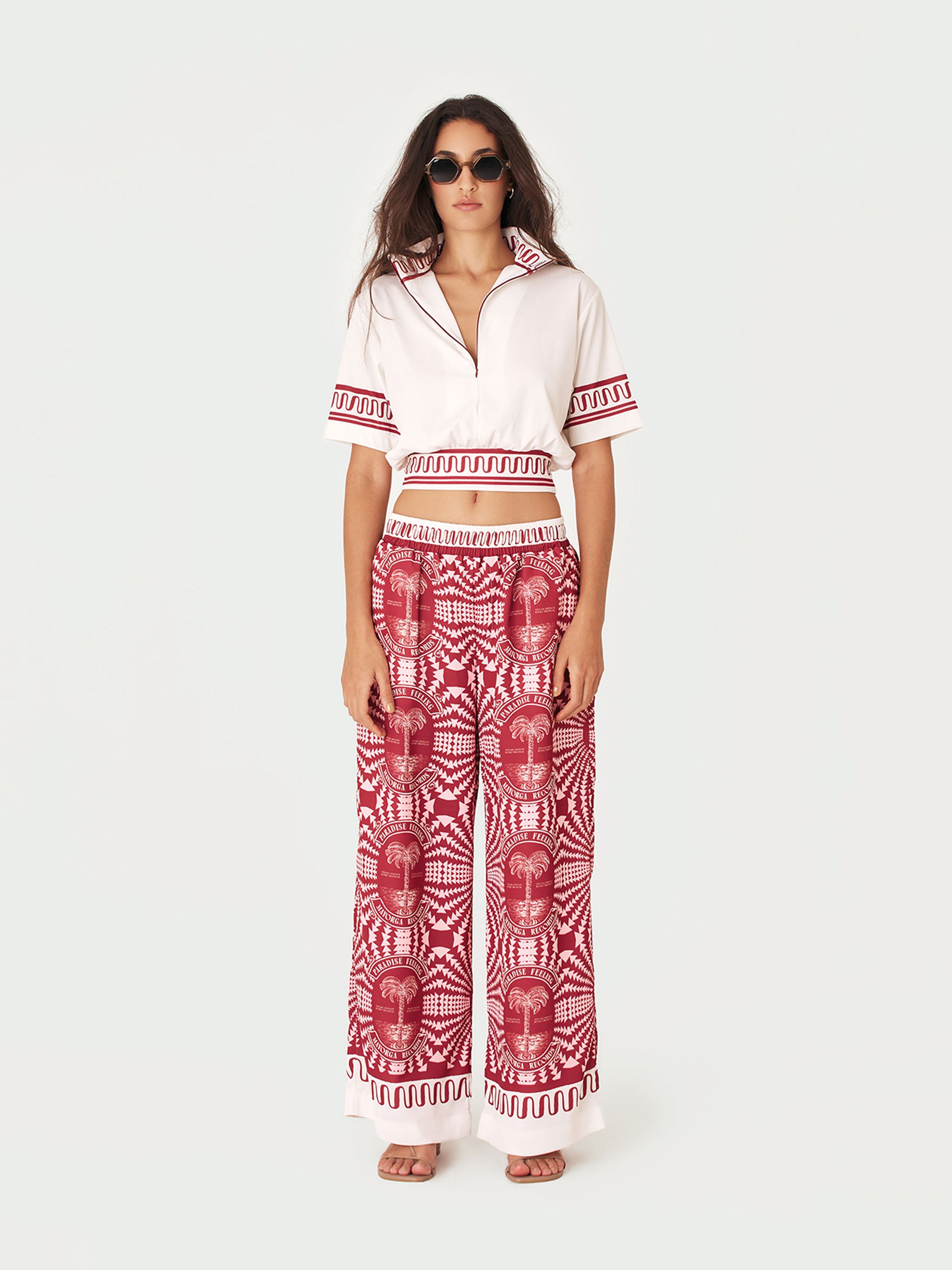 Paradise Cropped Top - Magenta